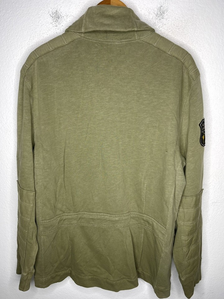 Polo Ralph Lauren Large Sportsman Patch Guide Utility Sweater Jacket ...