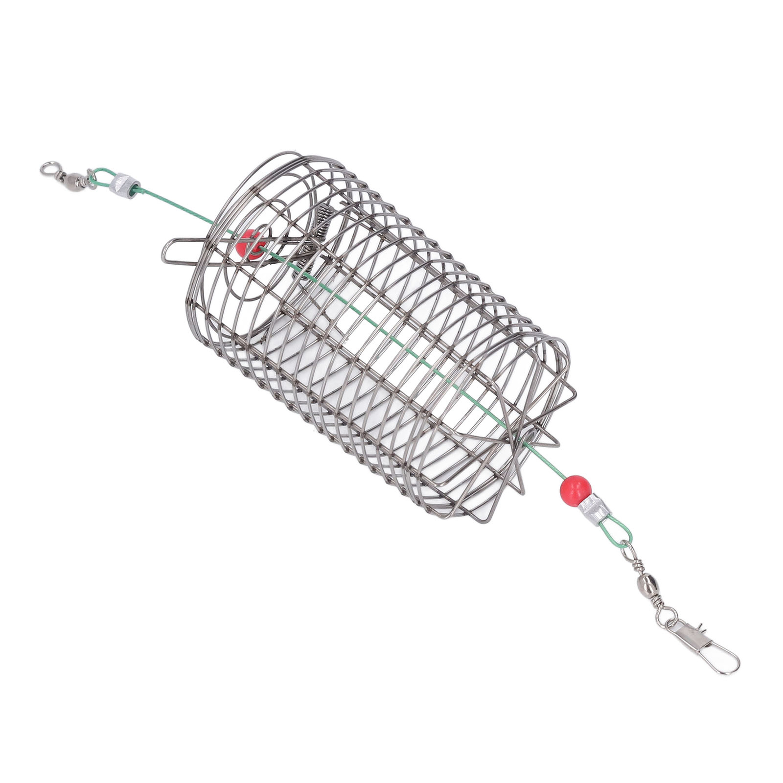 5Pcs Fishing Bait Cages Lure Cage Stainless Fishing Trap Basket Feeder ...