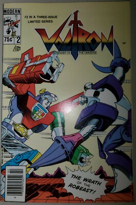 Voltron #2 Defender of the Universe Modern Comics Newsstand 1984 (VF ...