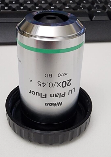 Nikon Microscope LU Plan Fluor 20x/0.45 OFN25 WD 4.5 Objective Lens ...