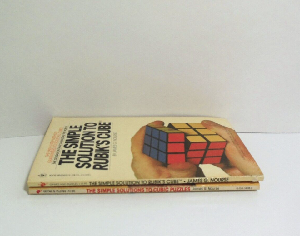 LOT The Simple Solution to Rubik's Cube AND Cubic Puzzles James Nourse ...