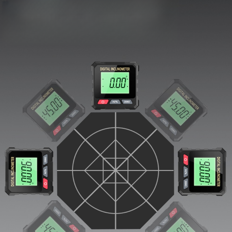 Angle Measuring Instrument Digital Inclinometer Dual Measurement Modes ...