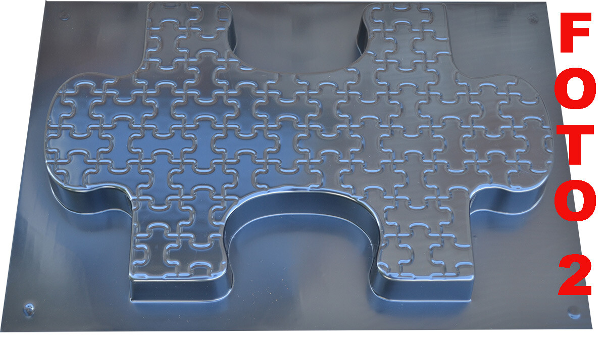 Concrete mold Puzzle pavers Stepping Stone Puzzles garden path sold 1 ...