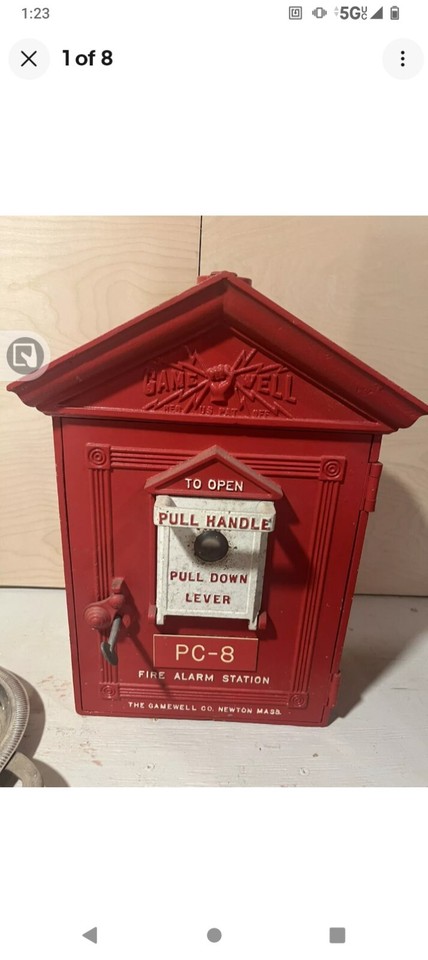 Antique Gamewell Cast Aluminum Fire Alarm Station/Call Box 1920's/Read ...