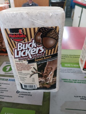 BUCK LICKERS FLAVORED SALT BLOCK ( SWEET ACORN ) 4 LB BLOCK | eBay
