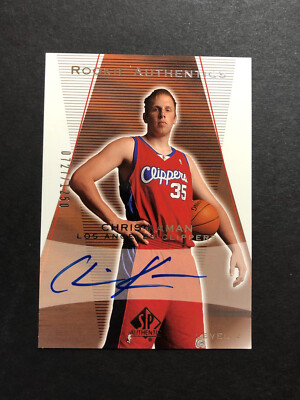 Chris Kaman Clippers Signed 2004 SP Authentic Card #155 Rookie Auto ...