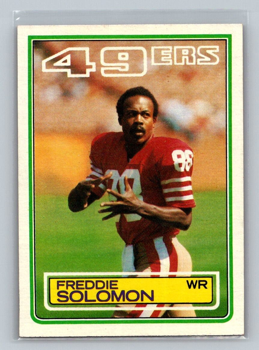 1983 NFL Topps Freddie Solomon #172 S.F. 49ers 83-TFBC | eBay