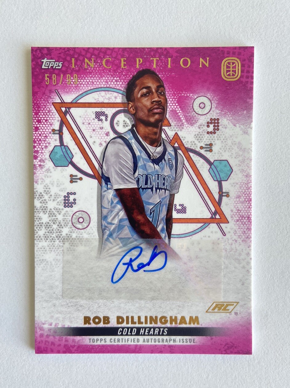2022-23 Topps Inception OTE Rob Dillingham Rookie Magenta Auto 58/99 | eBay