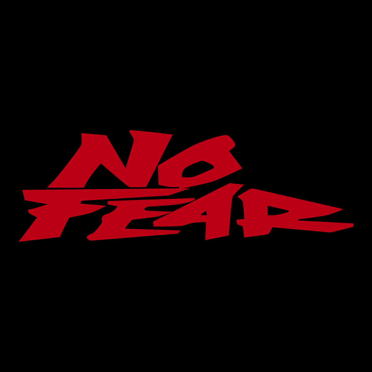 No Fear Logo 19X13.5CM NO FEAR Personality Car Sticker Black/Silver