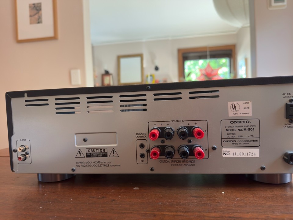 Onkyo M-501 Stereo Power Amplifier - 2 channel - 150W per channel | eBay