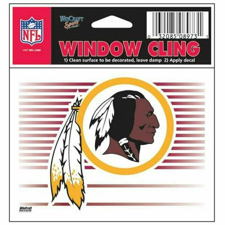 Washington Redskins Multi Use Cling Decal Sticker 3" Removable Reusable ...