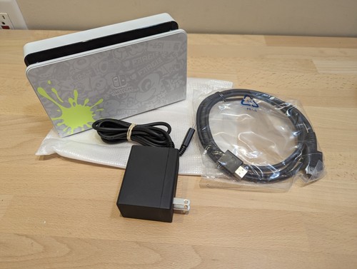 Genuine Nintendo Switch SPLATOON 3 OLED Charging Dock + HDMI + AC ...