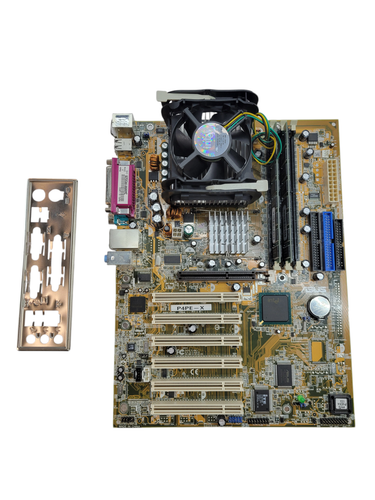 Vintage Intel Pentium 4 2000Mhz ASUS P4PE-X 1GB DDR RAM + I/O Plate ...