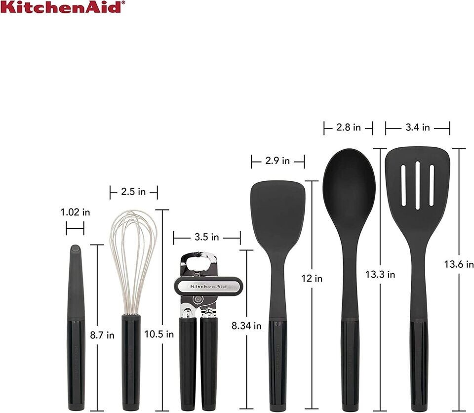 KitchenAid Universal Tool and Gadget Set, 6 Piece, Black Brand New | eBay