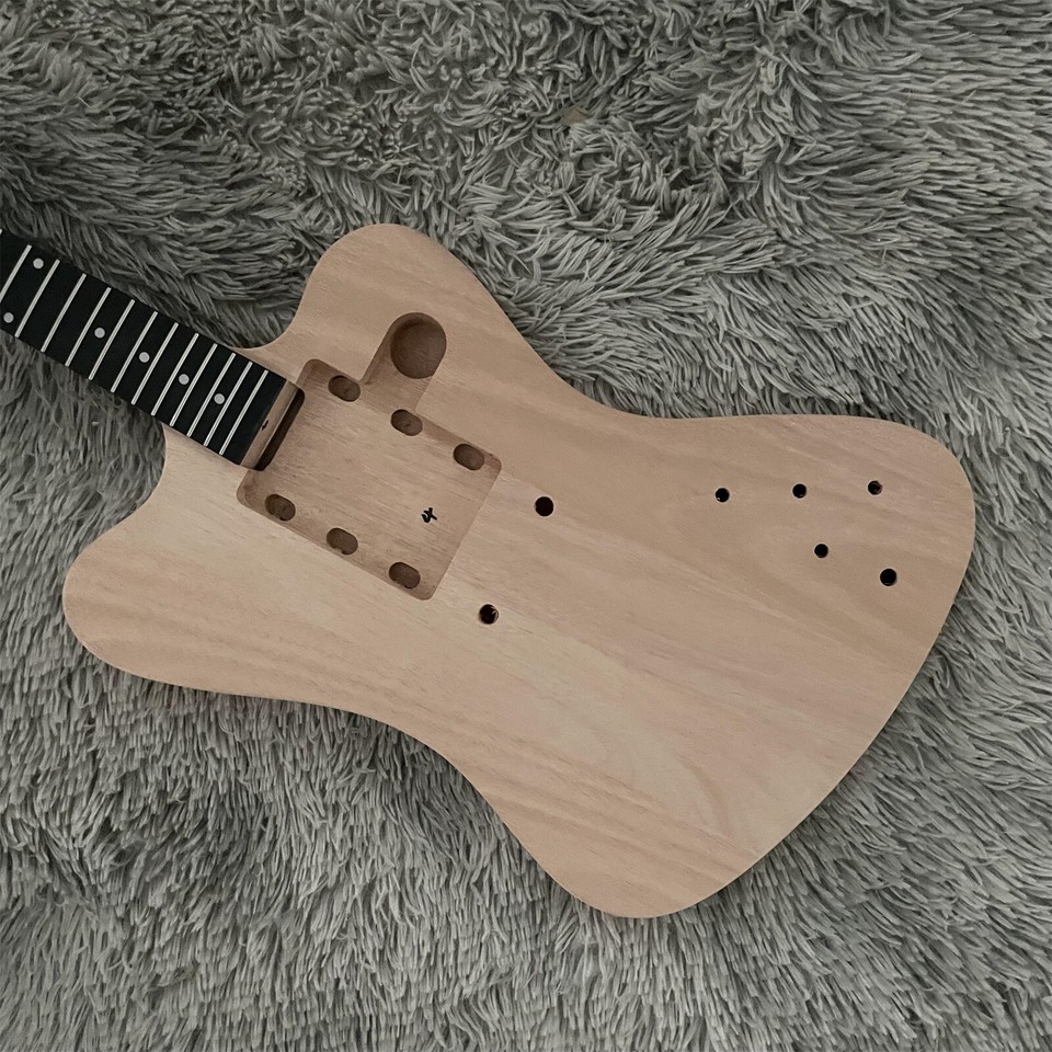 Unfinished DIY Firebird Electric Guitar Kits Mahogany Body 3-P90 ...