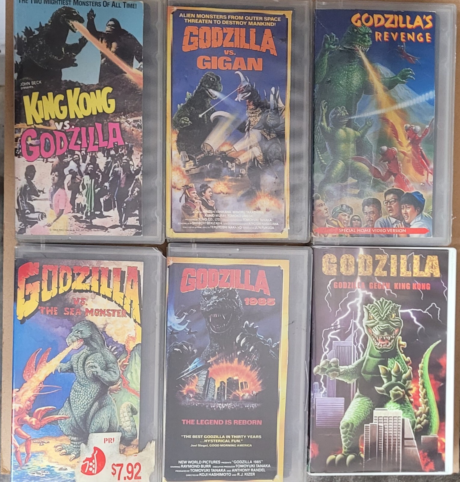 Vintage Godzilla VHS Lot (6 Tapes) 1985 | Grelly USA