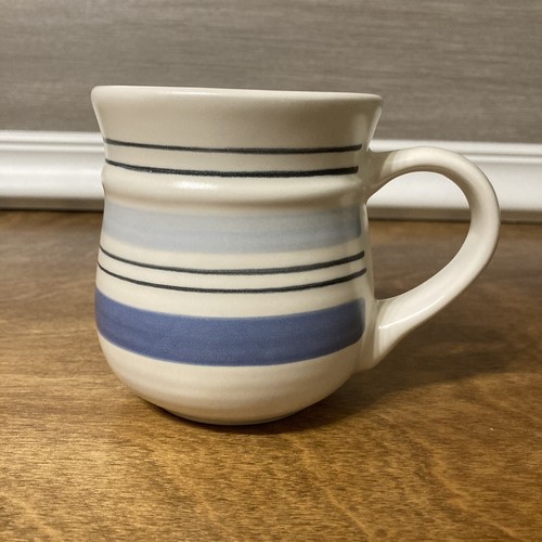 Pfaltzgraff Rio Mug Blue Stripe Stoneware Pottery | eBay