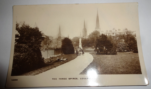 The Three Spires Coventry Vintage RP Postcard - Kingsway | eBay