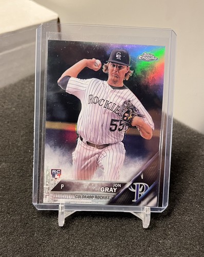 Jon Gray 2016 Topps Chrome card 8 Colorado Rockies Rookie Refractor | eBay