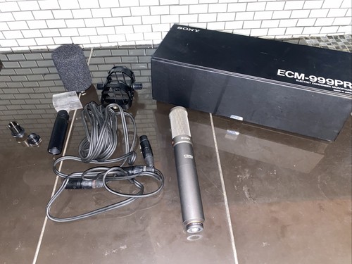 SONY ECM-999PR PRO Electret Condenser Stereo Microphone pro ecm-999 pro ...