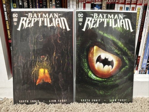 BATMAN REPTILIAN #1 & 2 A main LIAM SHARP CARDSTOCK cover DC 2021 NEW ...