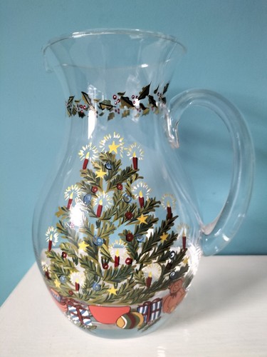Portmeirion studio 'A Christmas Story' Glass Pitcher Jug -3.5 Pint ...