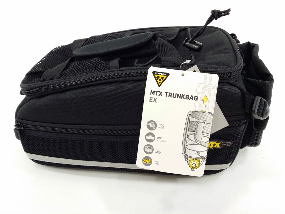 TOPEAK MTX EX TRUNK BAG TRUNCK REAR RACK BAG W/ QUICK TRACK TT9631B ...
