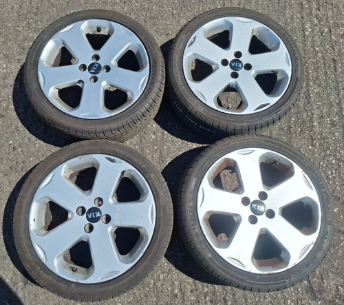 KIA RIO 17" INCH ALLOY WHEEL WITH TYRE COMPLETE SET 205/45/R17 #M2222 ...