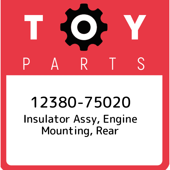 12380-75020 Toyota Insulator assy, engine mounting, rear 1238075020 ...