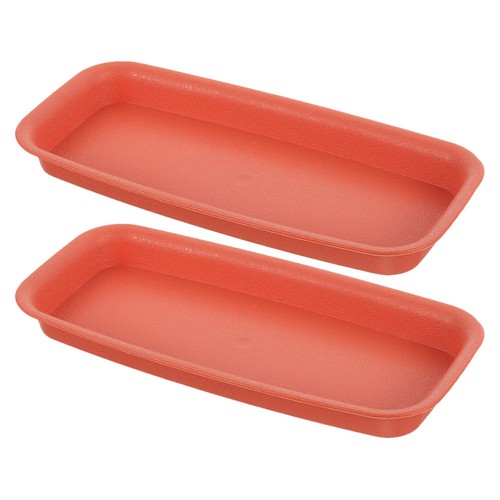 2 Pcs Waterproof Tray Indoor Planting Trays Clear Plastic Flower Pot | eBay