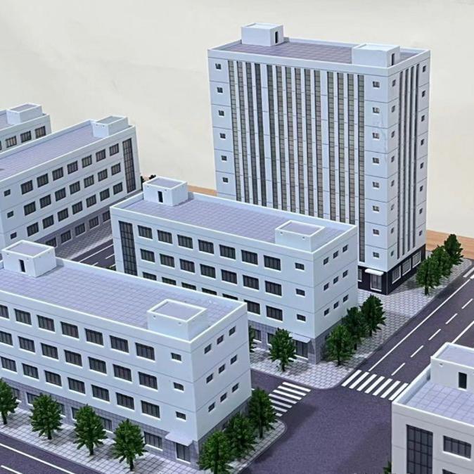 1/200 Scale Diorama Building Model City Street View Scene Display ...