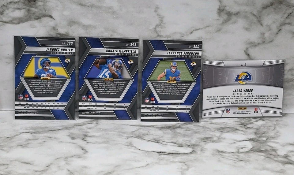 2025 Mosaic RC Jarquez Hunter Konata Mumpfield Terrance Ferguson Verse ...