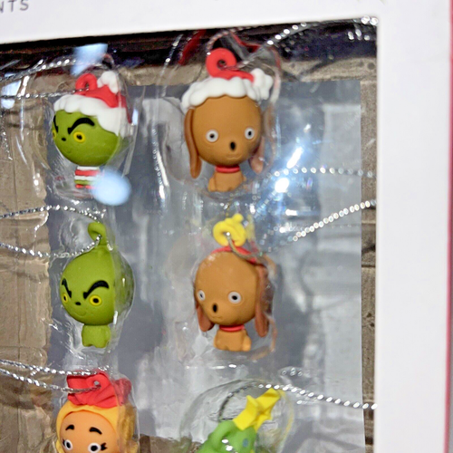 Hallmark The Grinch Set Of 6 Mini Christmas Tree Ornaments Holiday NEW ...