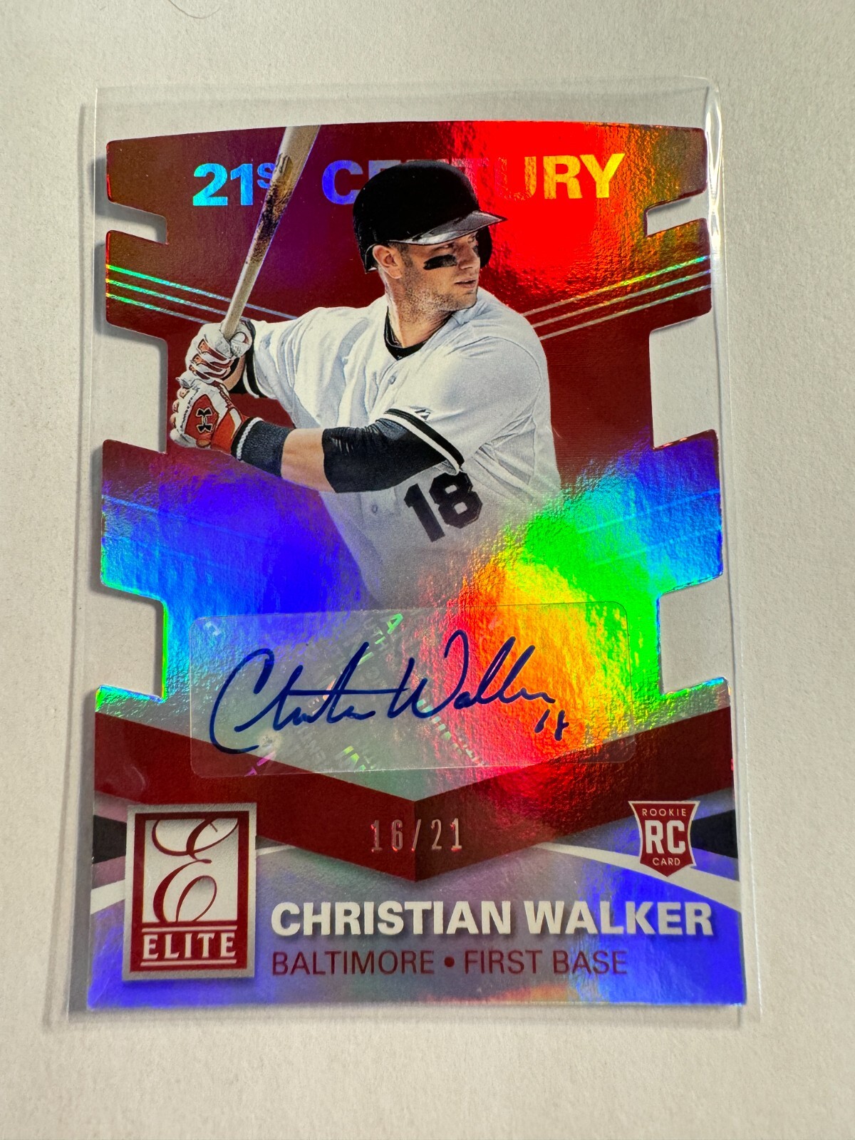 K138,814 - 2015 Elite 21st Century Signatures Red #1 Christian Walker ...