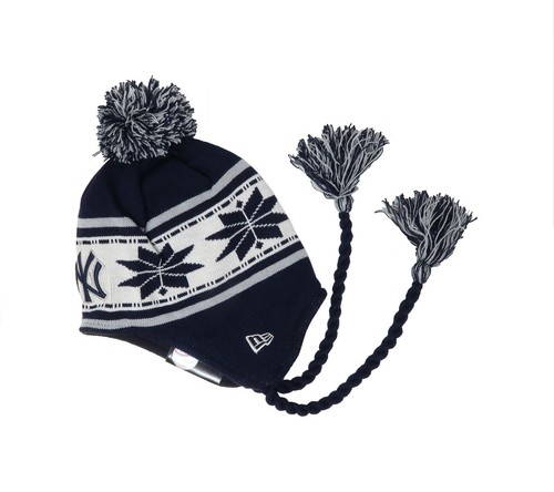 NEW ERA Men Women Toque Knit Hat New York NY Yankees Tassel navy Pompom ...