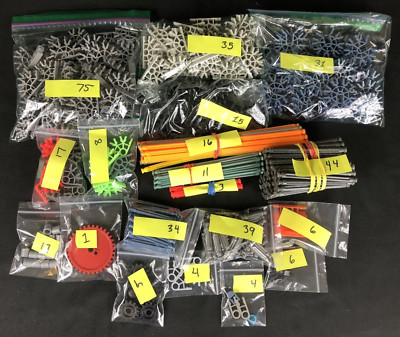 K'NEX RODS, CONNECTOR & MICRO Replacement Parts - Bulk Lot K'NEX - 371 ...