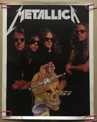 Vintage Poster Metallica Heavy Metal Rock & Roll Music Memorabilia ...