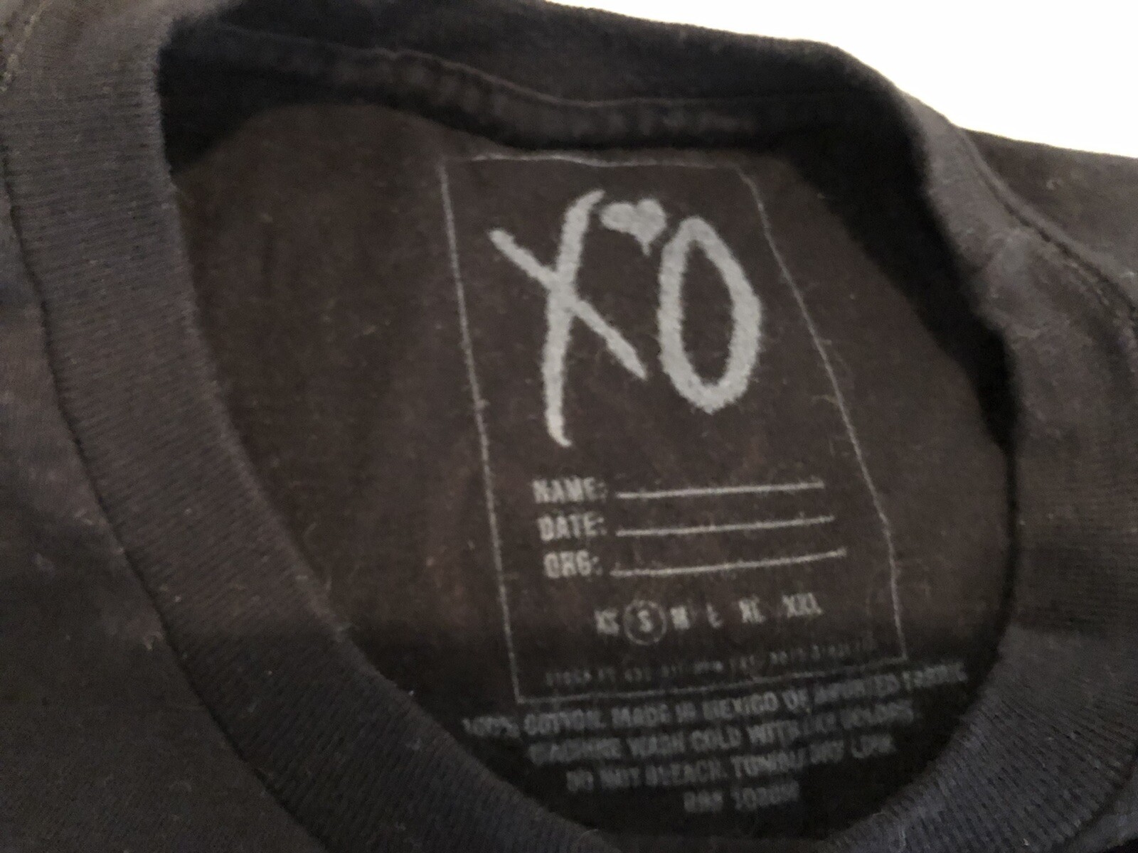 The Weeknd XO Shirt Cross StarBoy Tour Promo Daft Pun… - Gem