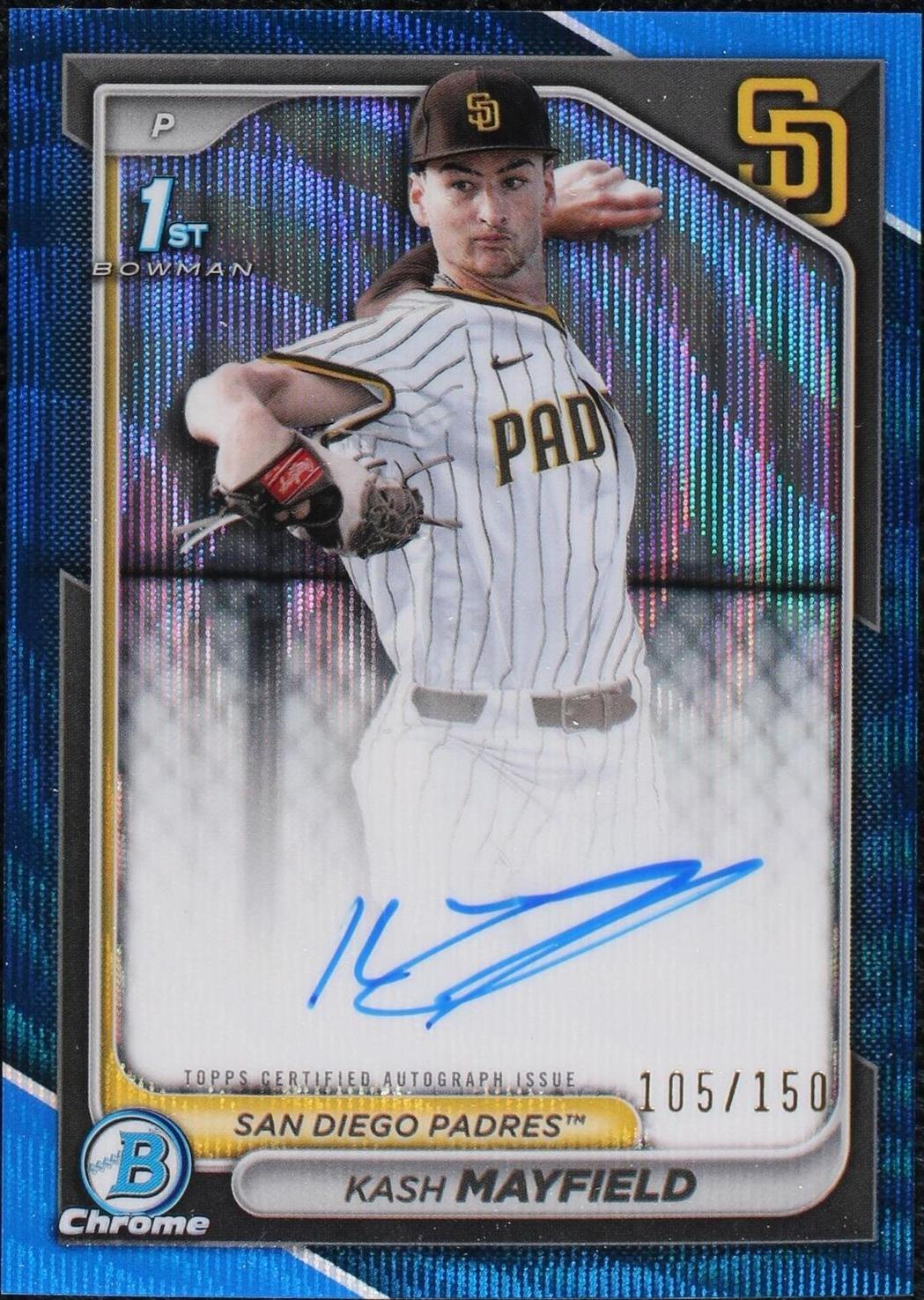 2024 Bowman Draft - Chrome Prospect Autographs Kash Mayfield #CPA-KM ...