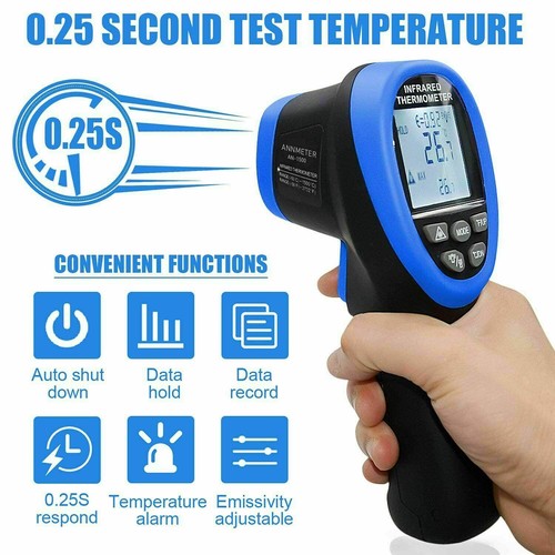Business Non-Contact LCD Digital Thermometer Laser Infrared IR ...