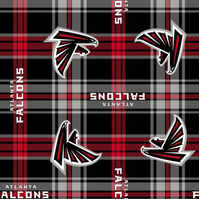 Atlanta Falcons NFL Fleece Fabric - 60" Wide - Sold by The Yard & Bolt ...