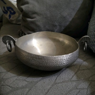 Vintage Handmade Norwegian Art Eik Tinn Pewter Bowl Norway Stamped | eBay