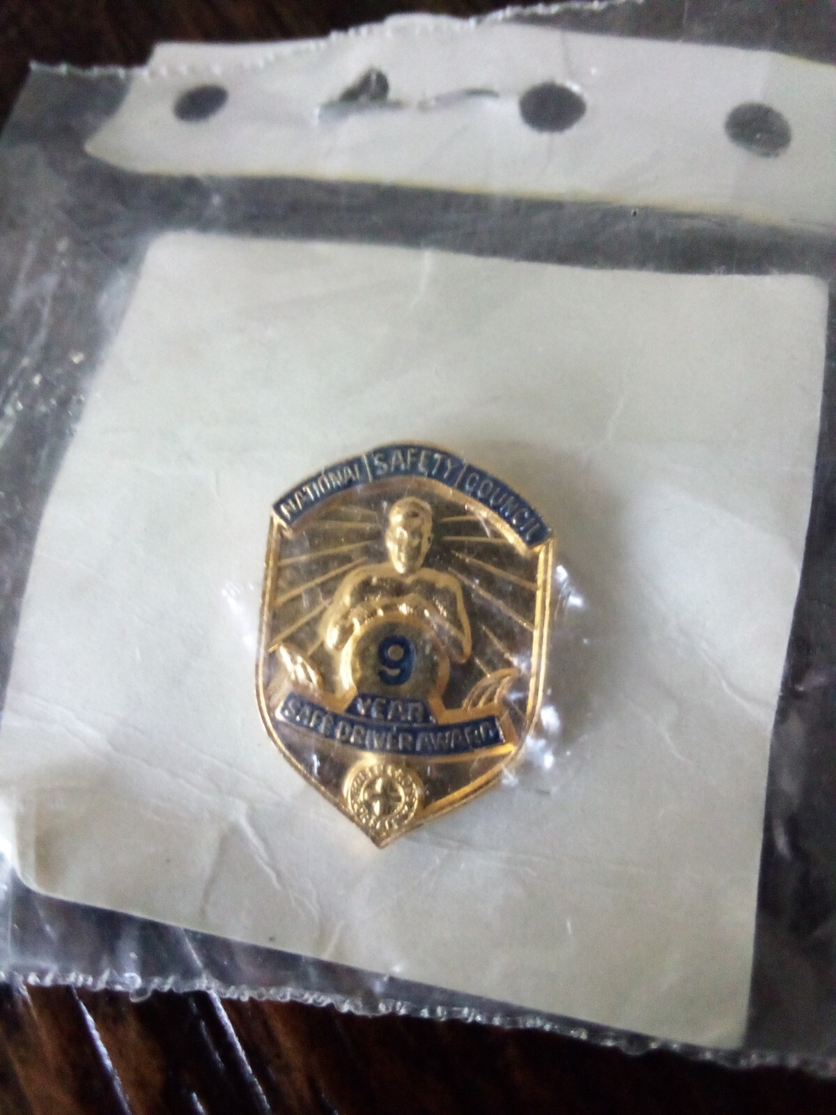 Vintage National Safety Council 9 Year Safe Driver Award Pin Lapel ...