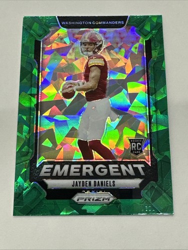 2024 Panini Prizm - Emergent Green Ice Prizm #2 Jayden Daniels (RC) for ...