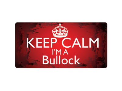 Keep Calm I'm a Bullock - Metal Sign | eBay UK