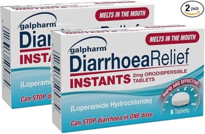 GALPHARM Diarrhoea Relief Instant Melts 2mg Loperamide Orodispersible 2 ...