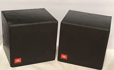 Pair Of 8ohm JBL Flix1 Black Home Theater Surround Speakers 6.5”X6”X5.5 ...