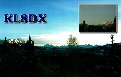 Denali National Park Alaska KL8DX QSL Radio Postcard | eBay
