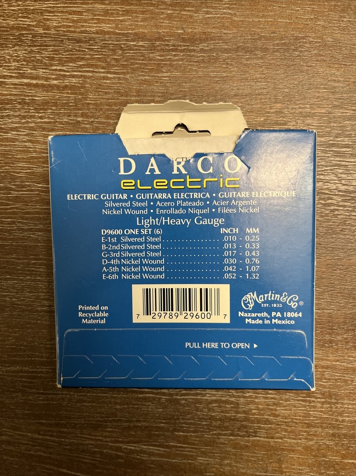 Martin & Co Darco D9600 Light/Heavy Nickel Wound Electric Guitar ...