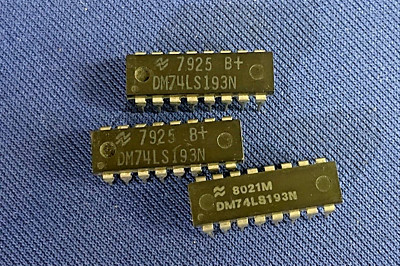 DM74LS193N FSC 74LS193 16-PIN DIP COLLECTIBLE VINTAGE 79/80 LAST ONES ...